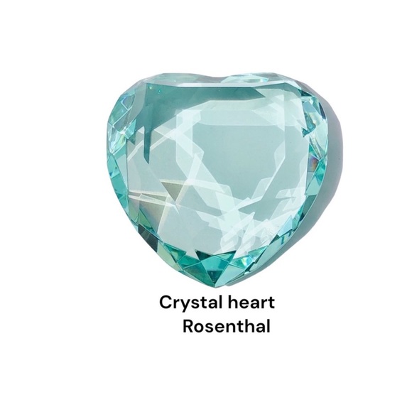 Rosenthal | Accents | Rosenthal Crystal Turquoise Heart | Poshmark